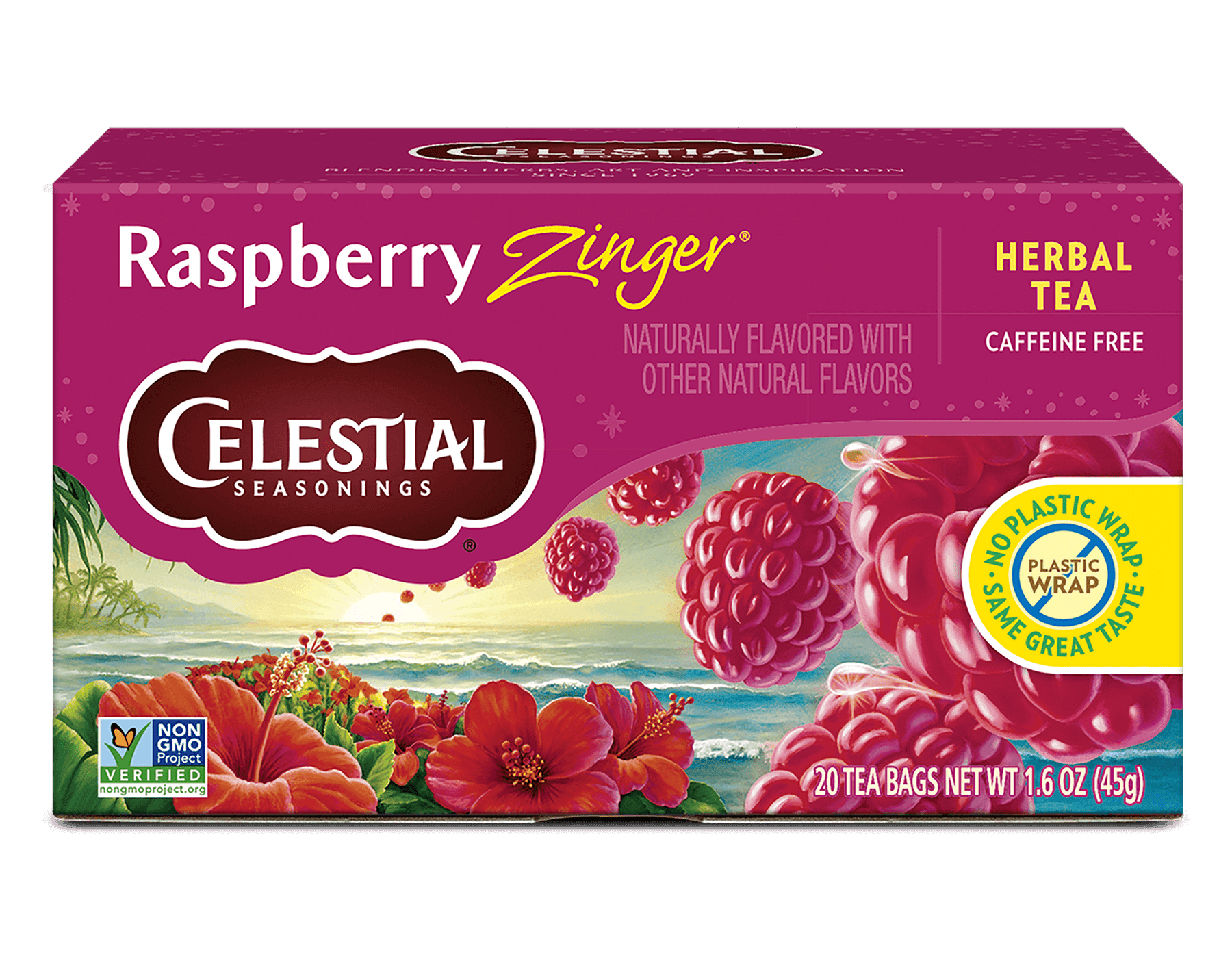 Raspberry Zinger Herbal Tea | Bright & Fruity Caffeine-Free – Celestial ...