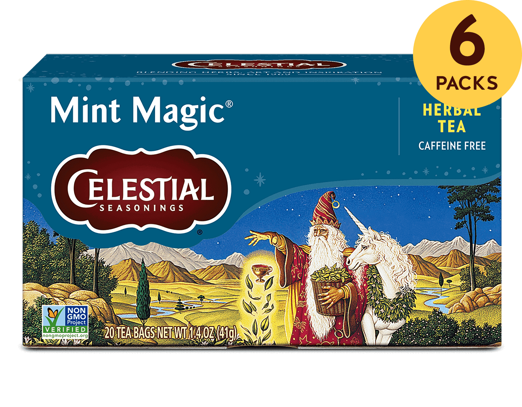 Mint Magic Herbal Tea | Refreshing Spearmint & Peppermint – Celestial ...