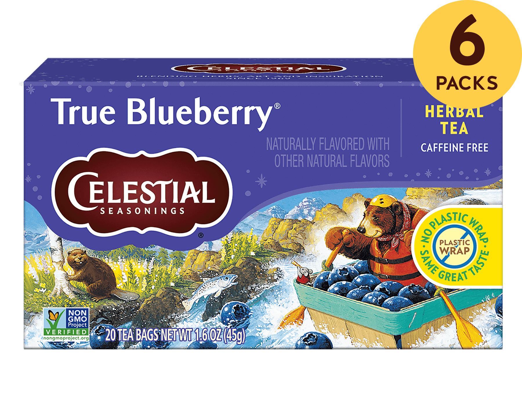 True Blueberry Herbal Tea | Fruity, Caffeine-Free Blueberry Tea ...