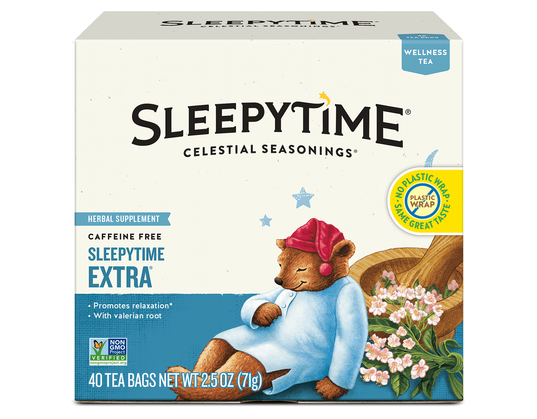 Sleepytime Extra Wellness Tea, 40 ct | Bedtime Tea Value Pack ...