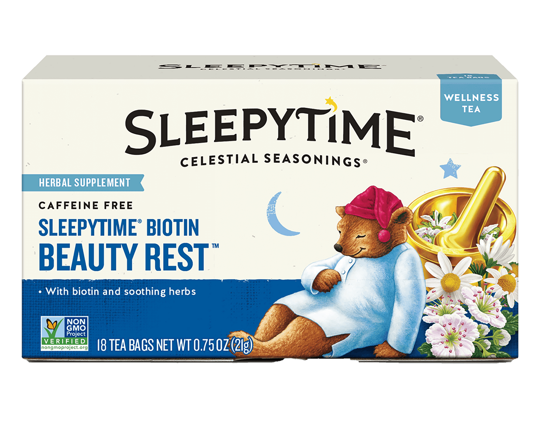 Sleepytime Biotin Beauty Rest Tea | Bedtime Biotin Tea for Nighttime ...