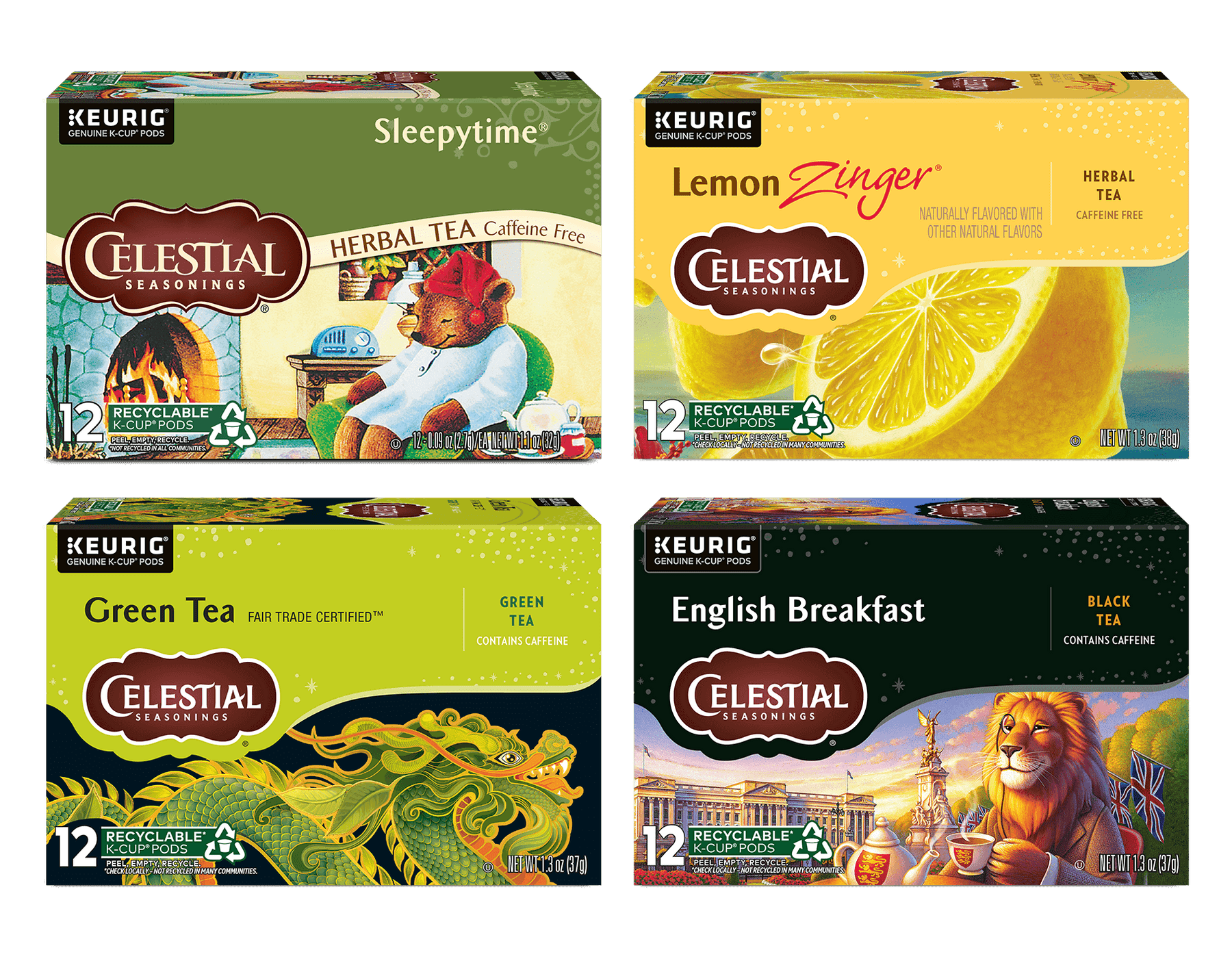 Tea K-Cup Pods Variety Pack | Celestial K-Cups Sampler – Celestial ...