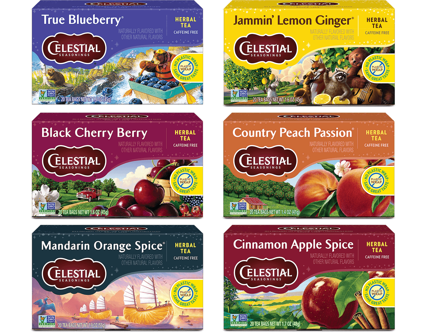 Fruity Tea Variety Pack | 12 Flavorful Herbal Blends – Celestial Seasonings
